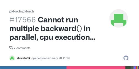 Cannot Run Multiple Backward In Parallel Cpu Execution Is Serialized · Issue 17566 · Pytorch