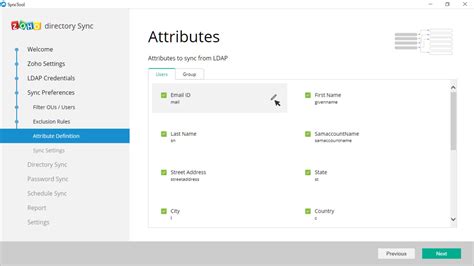 setting up and syncing with zoho directory