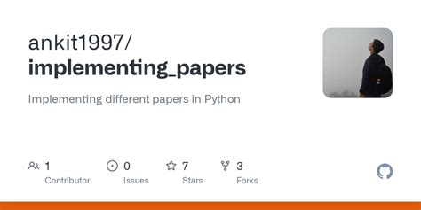 Github Ankit1997implementingpapers Implementing Different Papers In Python