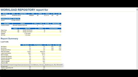How To Check Awr Report In Oracle Database 12c Muhammad Abdul Quium V 123 Youtube