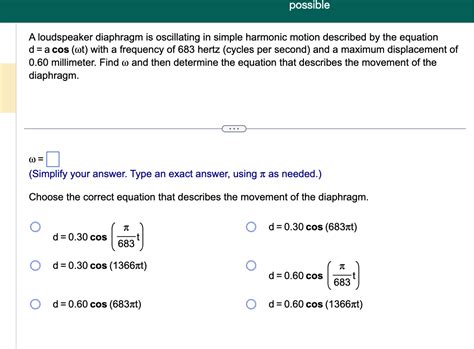 Solved ω Simplify your answer Type an exact answer using Chegg