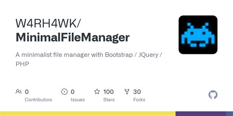 GitHub W RH WK MinimalFileManager A Minimalist File Manager With Bootstrap JQuery PHP