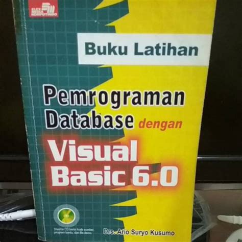 Jual Buku Latihan Pemrograman Database Dengan Visual Basic Tanpa CD Shopee Indonesia