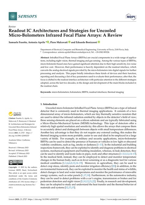 pdf readout ic architectures and strategies for uncooled micro