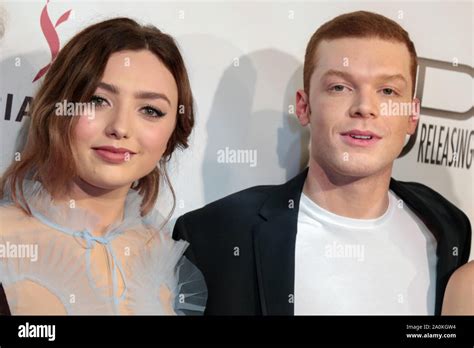 Los Angeles Ca Usa Peyton List And Cameron Monaghan At The Premiere Of