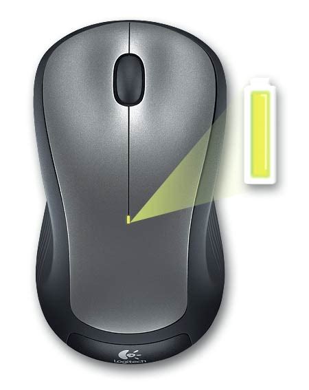 Logitech M Wireless Mouse Silver Ambitextrous Pacific Ergonomics