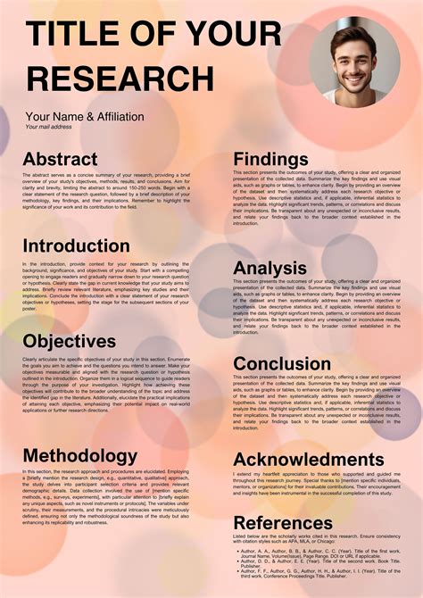 Bubbles Research Poster Template Humanities Social Science Canva
