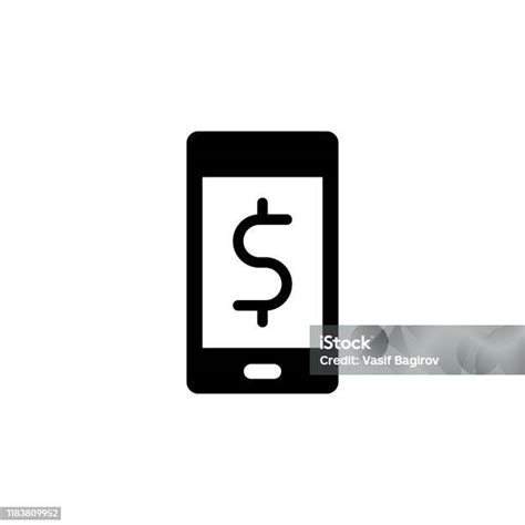 전화 달러 돈 벡터 아이콘 Ui 개념의 간단한 요소 그림입니다 모바일 개념 벡터 그림입니다 전화 달러 돈 벡터 아이콘 개발에