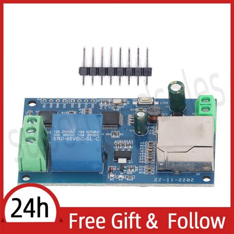 Supergoodsales 1 Way Ethernet Relay Module Short Response Time Dc7‑28v Network Swd Program Write