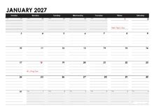 Free 2027 Excel Calendar With Us Holidays Free Printable Templates