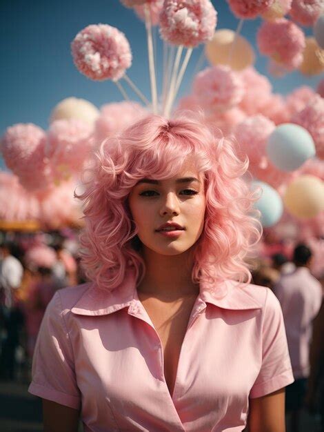 Premium Ai Image Candy Floss