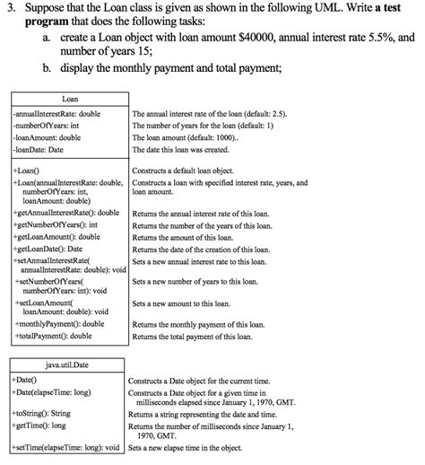solved 3 suppose that the loan class is given as shown in