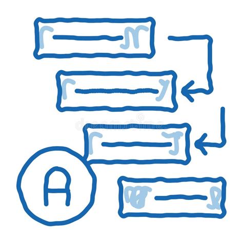 Illustrazione Glifografica Dell Icona Dell Algoritmo Automatico Grafico Illustrazione Vettoriale