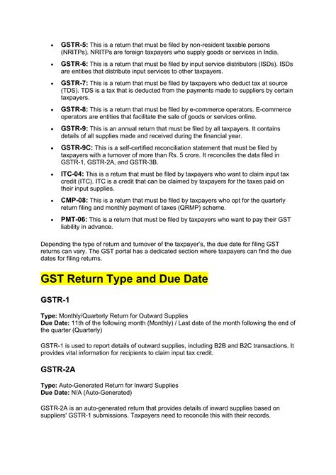 Gst Return Filing Pdf