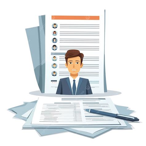 Reclutamiento Y Curriculum Vitae Del Empleado Png Dibujos Reanudar
