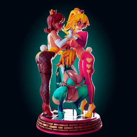 Trio Princessespeach Rosaline Daisy 3d Print Sfwnsfwfuta
