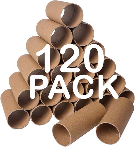 120 Pack Thick Cardboard Tubes For Crafts Craft Rolls