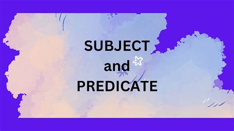 subject and predicate brugamadupoju medium