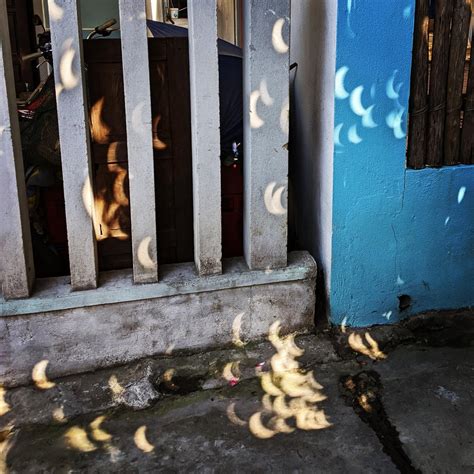 Cresent Shaped Shadows During The Eclipse In Vietnam Today 🌘 R Interestingasfuck