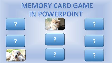 Memory Card Game In Powerpoint عمل لعبة بطاقات الذاكرة ببرنامج بوربوينت