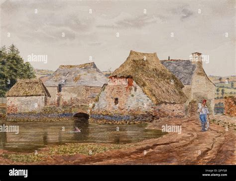 Thomas Matthew Rooke Stoke Gabriel On The Dart Circa 1885 Rooke