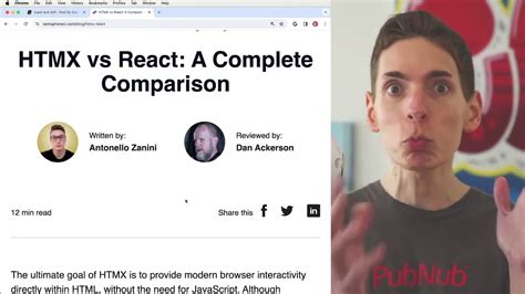 Htmx Vs React Youtube