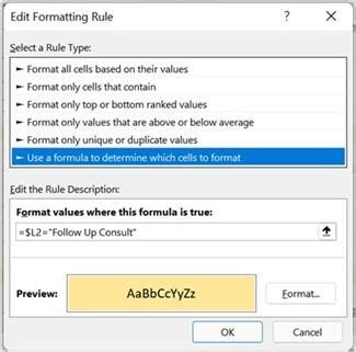 Setting Up A Conditional Formatting Rule Learn