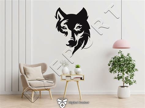 Wolf Face Dxf Wolf Svg Howling Wolf Dxf Wolf Art Wolf Decor Eps Png Files Laser Cut