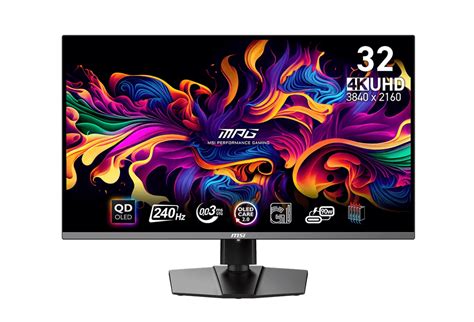 MSI представила игровой монитор MPG 321URX QD-OLED с 4K-дисплеем