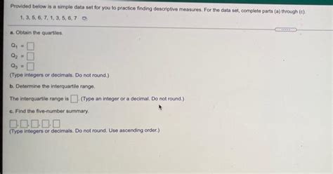 Solved Provided Below Is A Simple Data Set For You To