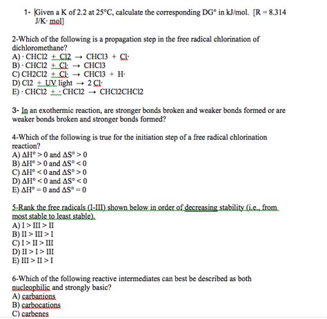 Solved Given A K Of 2 2 At 25 Degree C Calculate The