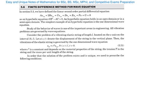 Wave Equation Solution