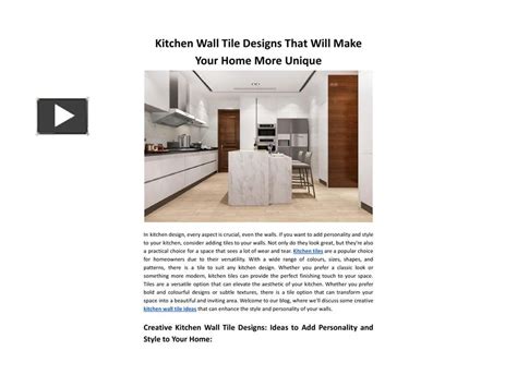 PPT Kitchen Wall Tile Designs That Will Make Your Home More Unique