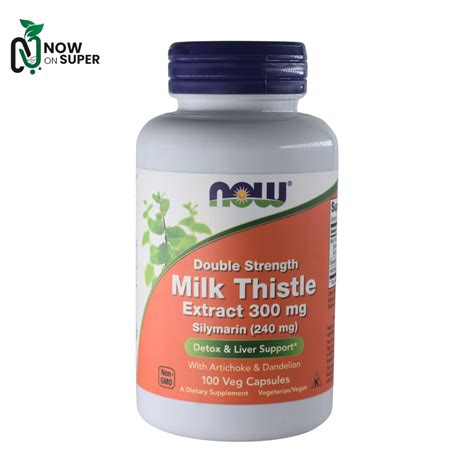 Now Milk Thistle Extract 300 Mg With Artichoke And Dandelion Now On Super