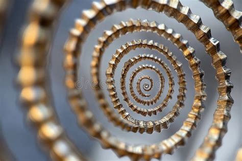 Spiral Formation Of Metallic Spikes Creates An Intriguing Visual Illusion In Modern Art