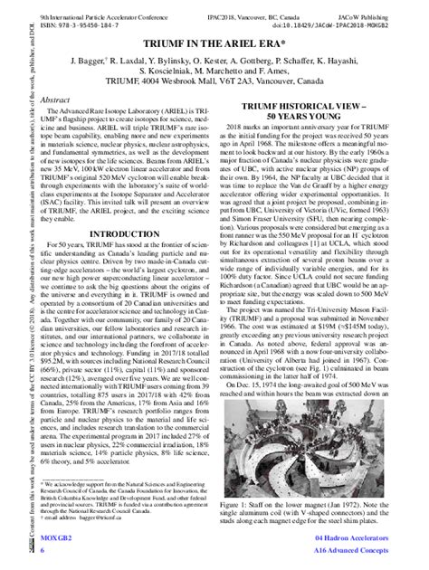 Pdf Ariel At Triumf Science And Technology