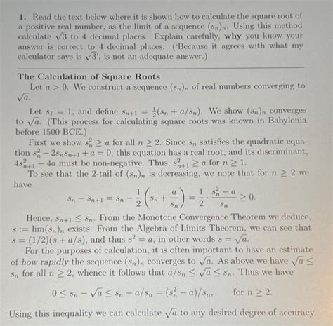 Solved 1 Read The Text Below Where It Is Shown How To