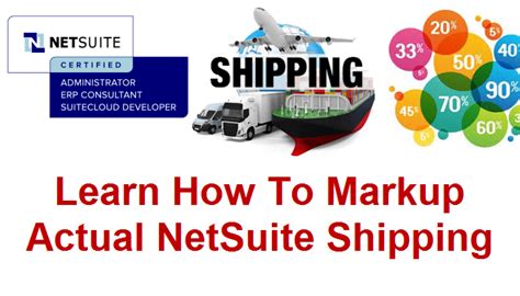 How To Markup Up Netsuite Shipping By Percentage