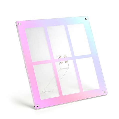 Six Palace 그리드 컬러 폴라로이드용 3인치 3차원 자석 사진 프레임 색상 판타지