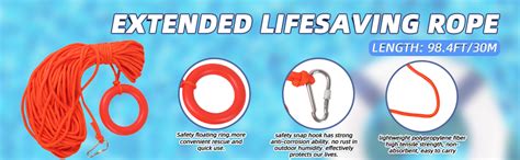 Calvana 20 Foam Life Preserver Ring With 984ft Floating