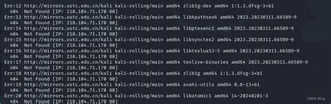 解决kali使用命令apt install xxx报错 kali linux apt install csdn博客