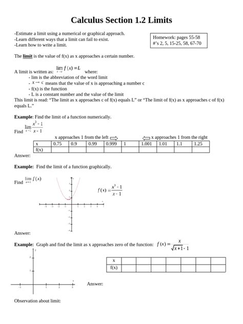 12 Limits And Their Properties Pdf Function Mathematics Mathematical Analysis
