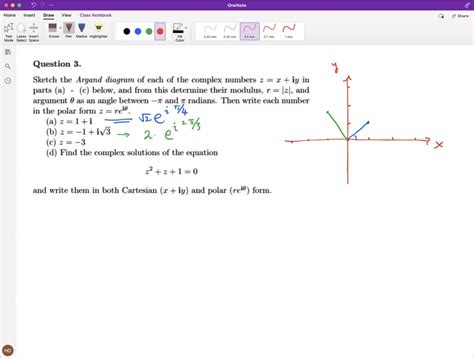 solved question 3 sketch the argand diagram of each of the complex