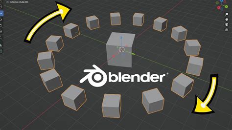 3d Blender 如何製作中心點環繞效果 Array Modifier Rotation Youtube