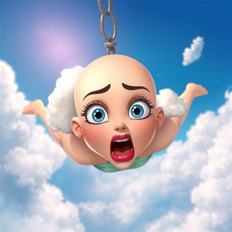 Skyfall Cartoon Womans Thrilling Descent