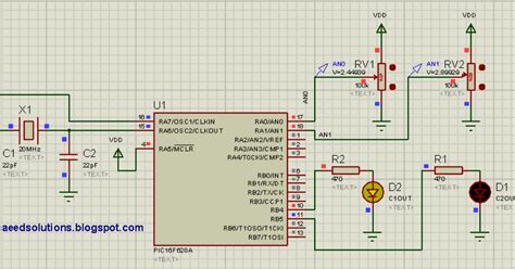 saeed s blog pic16f628a comparator code proteus simulation