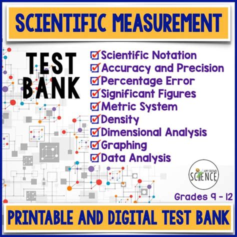 Scientific Measurement Test Metric System Scientific Notation