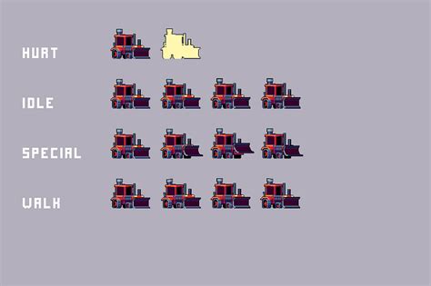 Robots Pixel Art Sprite Sheet Pack By 2d Game Assets On Dribbble