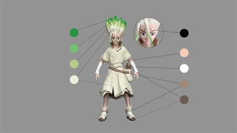 Dr Stone Senku Ishigami Full Body Figure Free 3d Print Model Makerworld