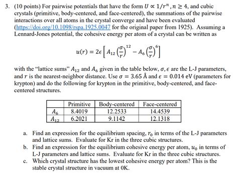 Solved 10 Points For Pairwise Potentials That Have The